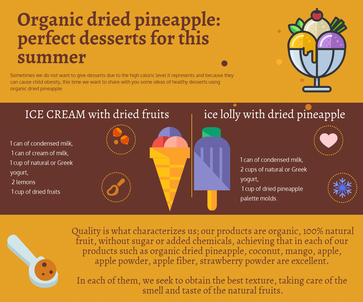 Organic dried pineapple: perfect desserts for this summer – Instantia